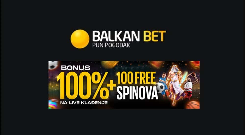Balkan Bet bonus dobrodošlice - 100 free spinova